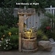 Vbal Hand Crafted Rustic Well Pump and Bucket Water Fountain with LED ...