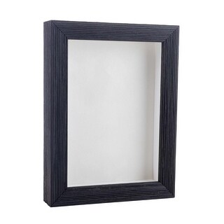 18x24 Shadow Box Frame Barnwood Black Wood | 1" Usable Display Depth ...