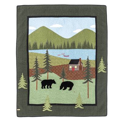 Donna Sharp's Moonlit Bear Throw - Overstock - 31309885