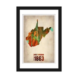iCanvas "West Virginia Watercolor Map" by Naxart - Bed Bath & Beyond ...