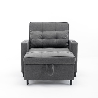 Tech Cloth Armchair Futon Chair Sleeper Chair Recliner Single Sofa Bed ...
