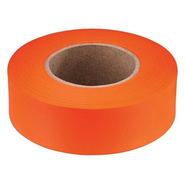 Empire 77-002 Plastic Flagging Tape, Orange, 200' L x 1" W - Bed Bath ...