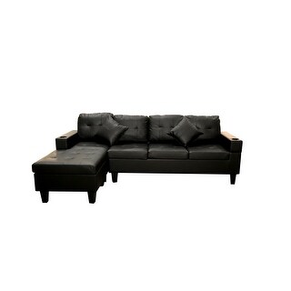 Sectional Sofa Set for Living Room with L Shape Chaise Lounge - Bed ...