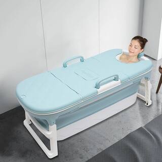 Foldable Soaking Bathtub Adult SPA Tub Large Portable Shower Bucket ...
