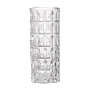 A&B Home 6-inch Clear Diamond Pattern Cylinder Vase - Bed Bath & Beyond ...