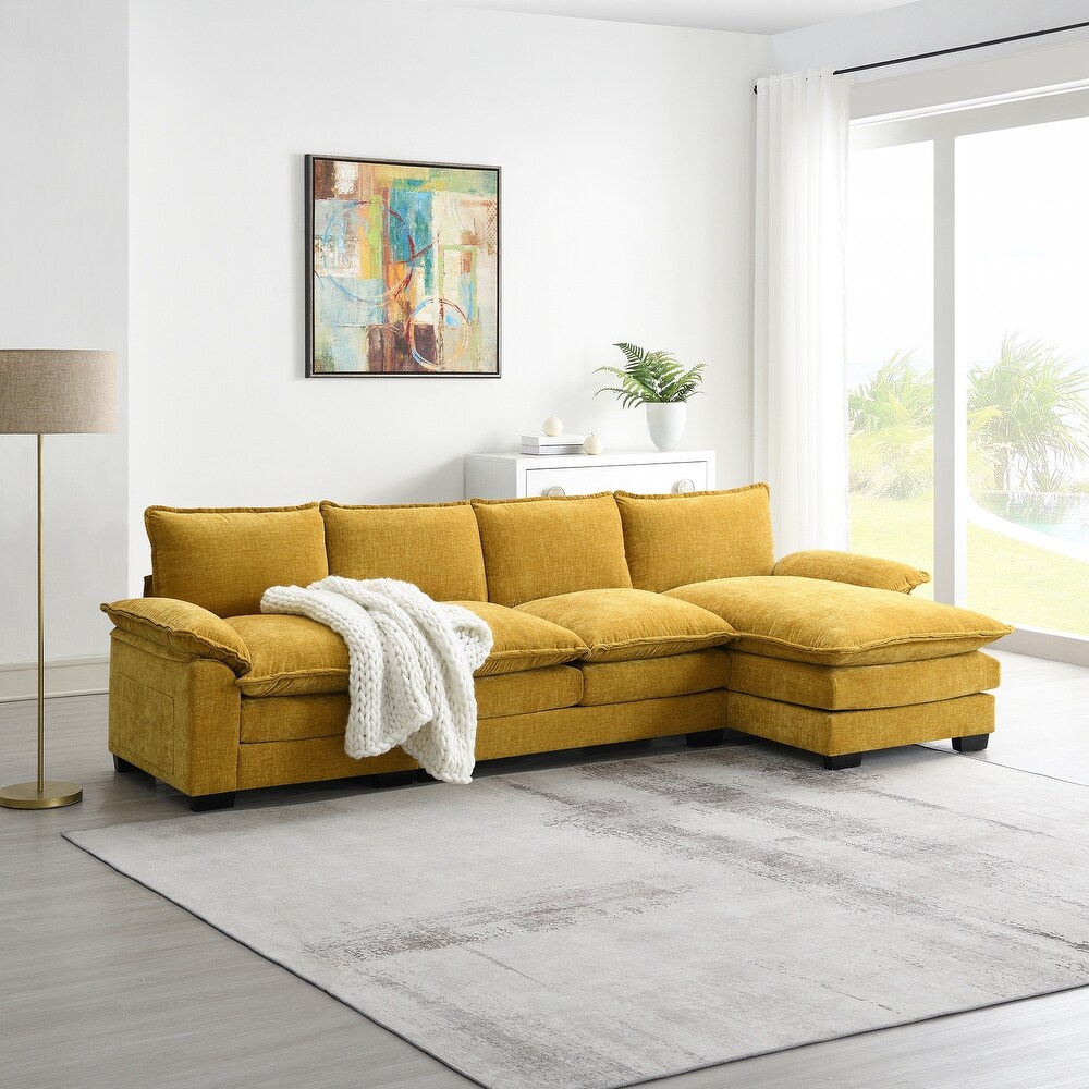 Yellow sofa bed the range store