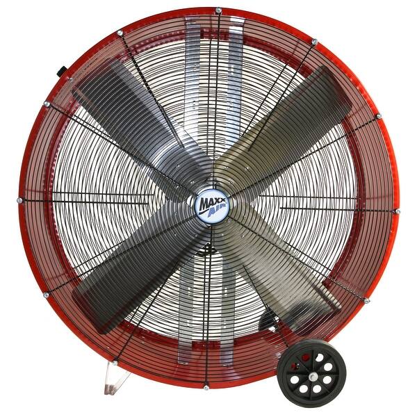 MaxxAir BF36BD-RED 36 inch Belt Drive Barrel Fan - Red - Bed Bath ...