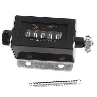 D67-F Plastic Shell 5 Digits Mechanical Pulling Counter - Black, Gold ...