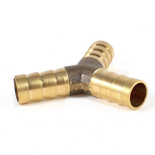 3 Ways Air Gas Hose Barb Connector for 8mm Inner Dia Pipe - Bronze Tone ...