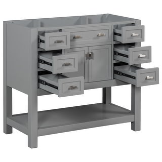 Bathroom Vanity Grey Bathroom Storage Cabinet Hidden Storage Cabinet ...