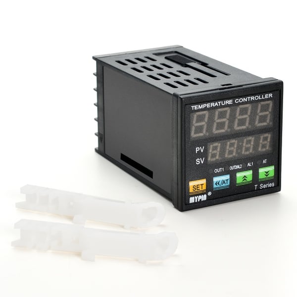 AGPtek Dual Digital F/C Display SSR PID Temperature Controller With 2 ...