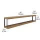 Wallniture Roca 60 inch Bookshelves Wall Mounted, Living Room Shelves ...