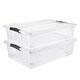 Sorbus Clear Underbed Storage Bins with Lids and Handles 40qt Capacity ...