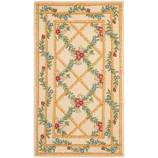 SAFAVIEH Handmade Chelsea Joffrette Trellis French Country Wool Rug ...