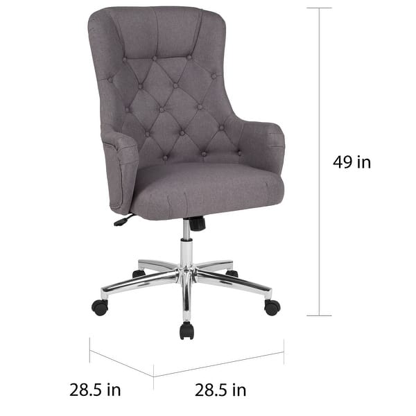 Home and Office Button Tufted Upholstered High Back Office Chair - Bed ...