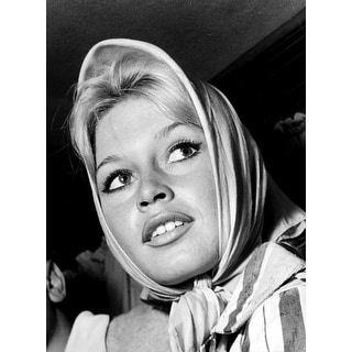 Brigitte Bardot wearing a headscarf Photo Print - Bed Bath & Beyond ...