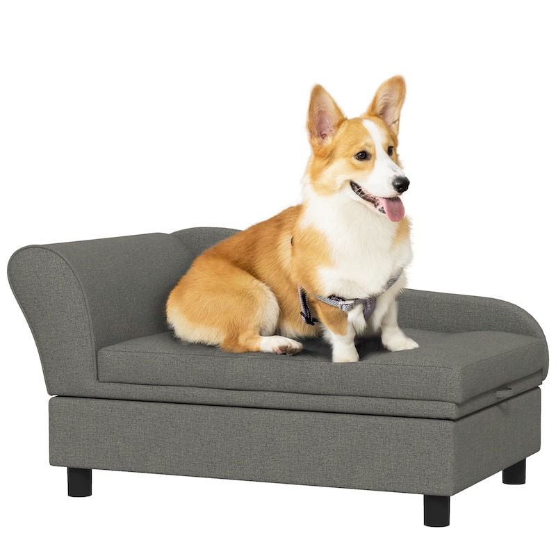 Luxury Fancy Dog Couch with Hidden Storage Small Dog Sofa Bed Modern ...