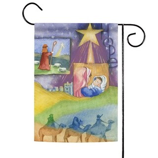 Purple Green Journey to Jesus Christmas Outdoor Mini Flag 18"x12.5 ...