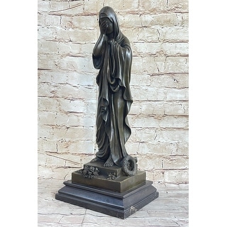 Weeping Crying Virgin Mary Bronze Statue Sculpture Figure Decor 18 ...