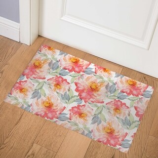 FLORAL LOVE BLUSH Doormat By Kavka Designs - Bed Bath & Beyond - 31257826