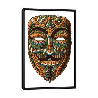 iCanvas "Anonymous Mask In Color II" by Bioworkz Framed - Bed Bath ...