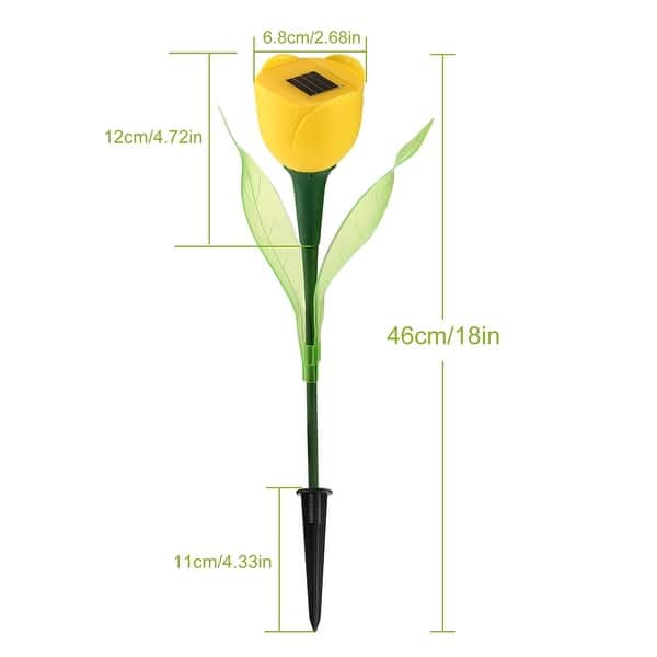6Pcs Tulip Solar Powered Lights - Bed Bath & Beyond - 40004560