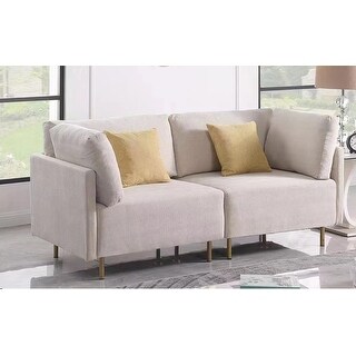 Modern Sponge Filler Seat Sofa Removable Backrest Sofa Linen Separable ...