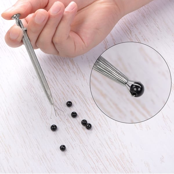 Stainless Steel 4-Claw Pick up Tool w Jeweler Claw Tweezer Silver Tone ...