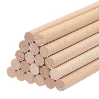 Wooden Dowel Rods Wood Sticks, 8"x0.31" Round Wooden Dowels Rod, Pack ...