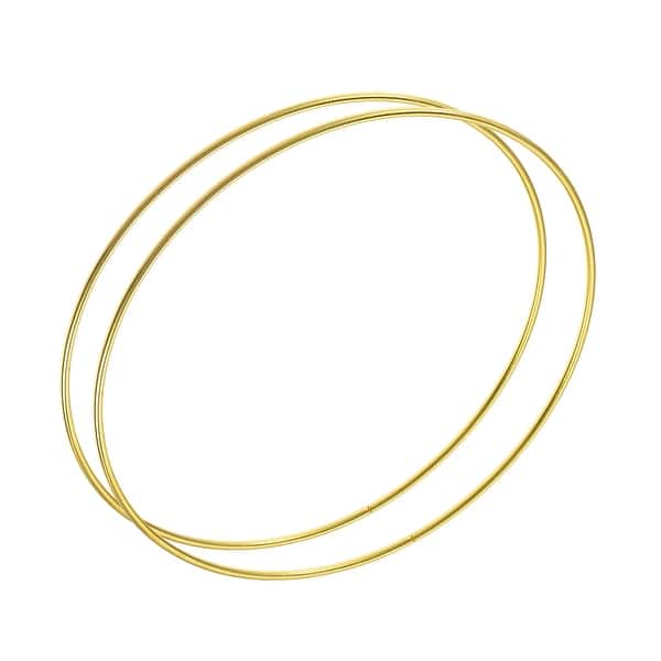 2pcs Metal Craft Hoops Rings 200mm(7.87") OD for DIY Macrame Projects ...