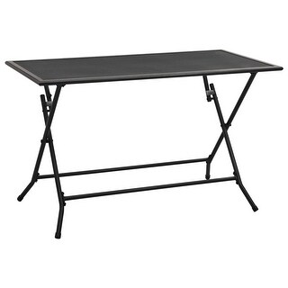 vidaXL Folding Mesh Table 47.2"x23.6"x28.3" Steel Anthracite - Bed Bath ...