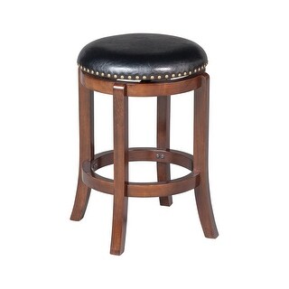 29in. Backless Swivel Wood Bar Stool - Bed Bath & Beyond - 39086644