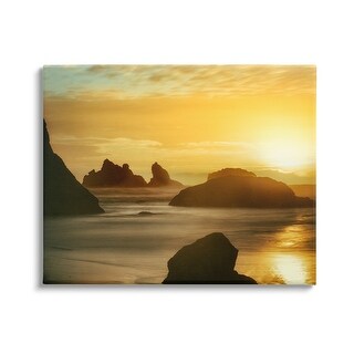 Stupell Sea Stacks at Sunset Canvas Wall Art Design by Dennis Frates ...