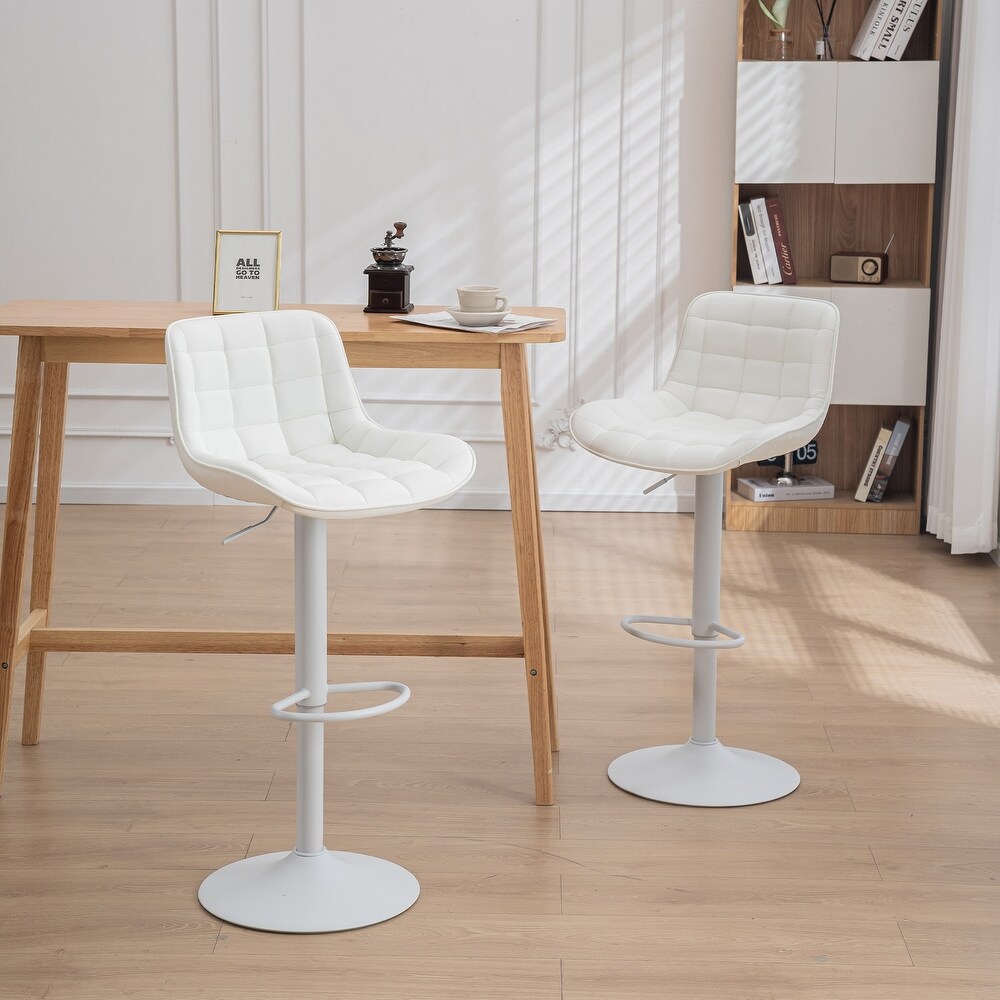 White Swivel Counter and Bar Stools - Bed Bath & Beyond