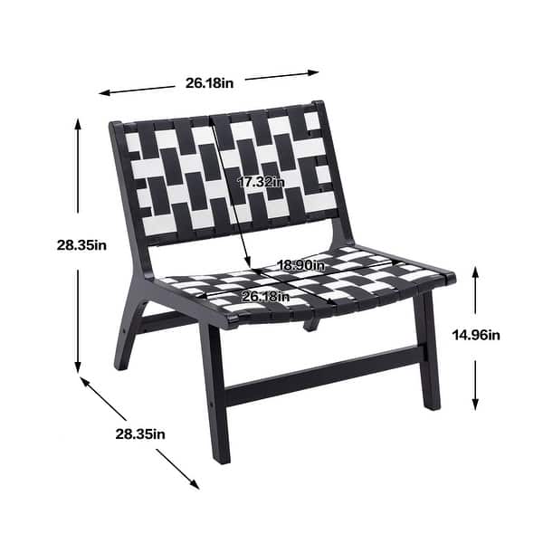 Solid Wood Frame Chair With White Wool Carpet. Modern Accent Chair ...