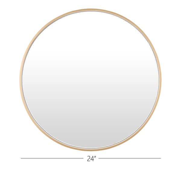 Ledel Modern Metal Framed Bathroom Vanity Mirror Round Accent Wall ...