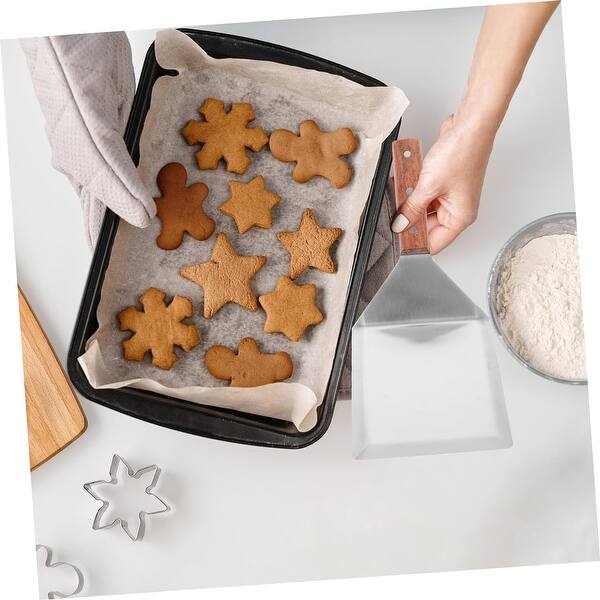 Stainless Steel Offset Turner Blade with Wooden Handle - Bed Bath ...