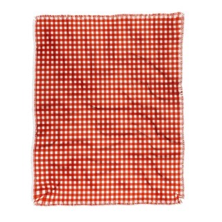 Alison Janssen Red Gingham I Made To Order Throw Blanket - Bed Bath ...