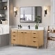 Palos Bath Vanity with Grain Composite Stone Top without Mirror - Bed ...