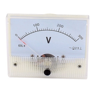 AC 0-300V Analog Panel Volt Voltage Meter Voltmeter Gauge - 300V(80x65mm) - Bed Bath & Beyond ...