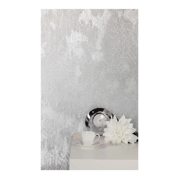 Advantage Kara Silver Texture Wallpaper - 20.5 x 396 x 0.025 - On Sale ...