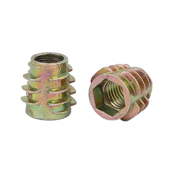 Wood Furniture Zinc Alloy Hex Socket Insert Screws E-Nuts M8x15mm ...