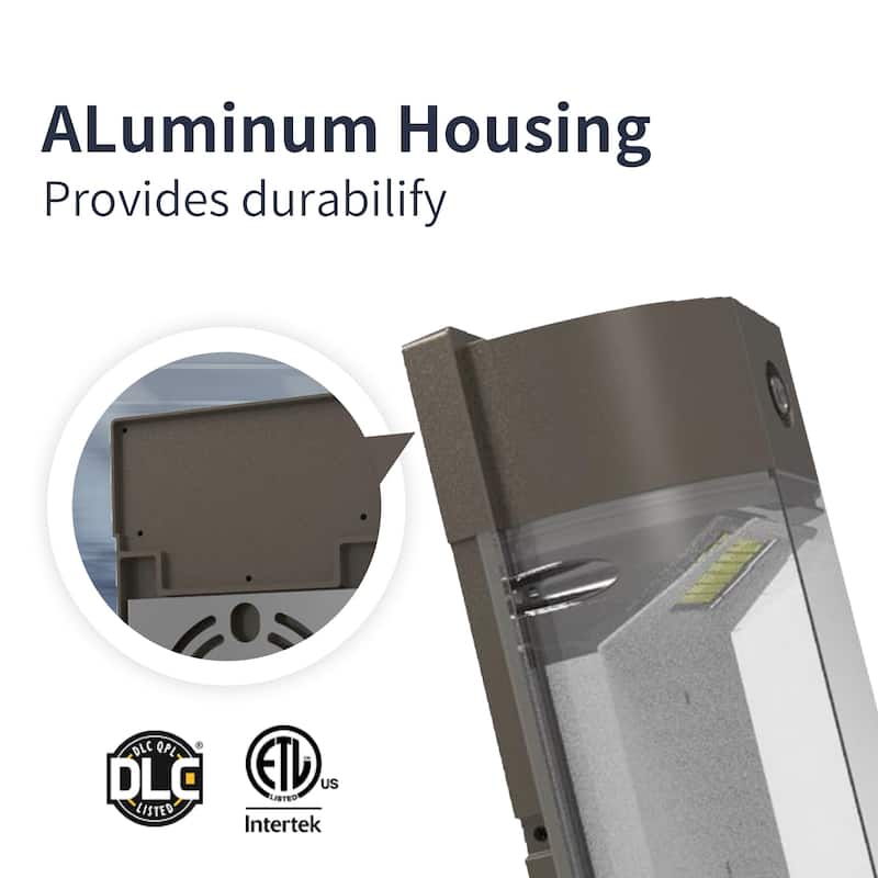 LED Wall Pack Light, 3CCT and Wattage Adjustable(8W/10W/15W/25W), IP65 ...