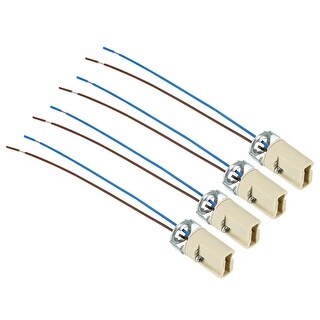 4pcs 140mm Cable Wire G9 Light Base Socket Ceramics Lamp Bulb Holder ...