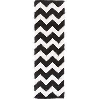 Hand-Tufted Snoopy Chevron Wool Rug - Bed Bath & Beyond - 9207884