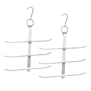 19.7" Stainless Steel Smoker Hangers, Three-Prong Meats Hooks - Silver ...
