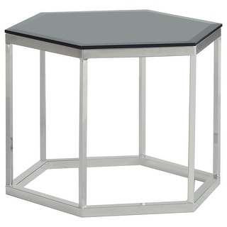 Hexagon Glass Top Accent Table - Bed Bath & Beyond - 32247772