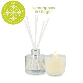 Set Of 2 Lemongrass & Ginger Candle And Reed Diffuser - Bed Bath & Beyond - 40098335