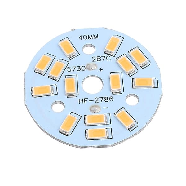 40mm Dia 7W 14 LEDs 5730 SMD Warm White LED Ceiling Light Aluminum ...