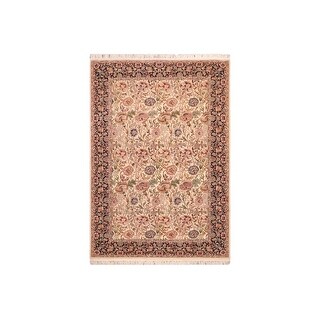Irfan Pak-Persian Ermelind Ivory/Blue Wool Rug (6'1 x 9'1) - 6'1" x 9'1 ...